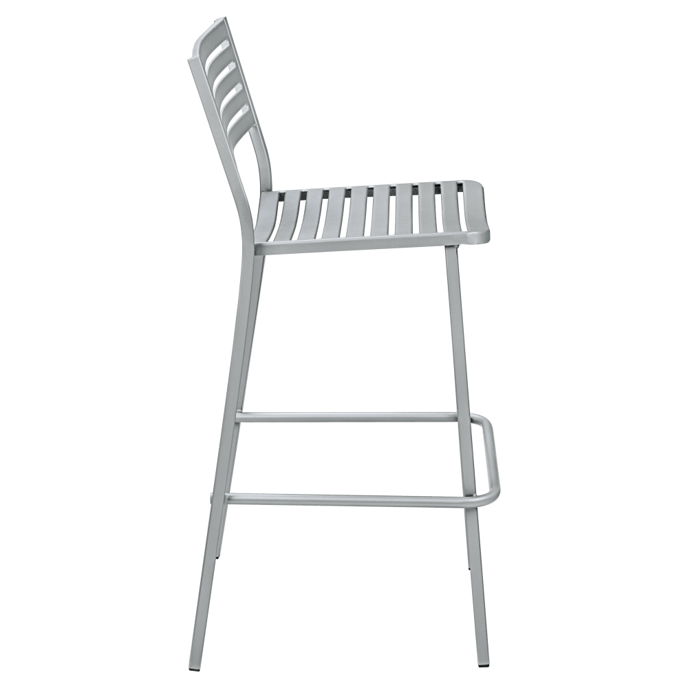 Ella Outdoor Bar Stool in Titanium Grey