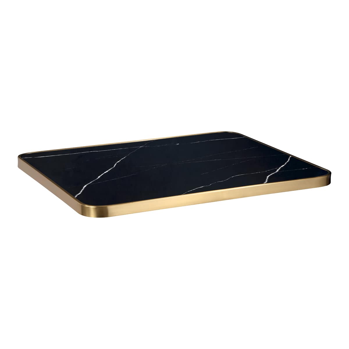 Sintered Stone Indoor / Outdoor Table Top with Stainless Steel Edge