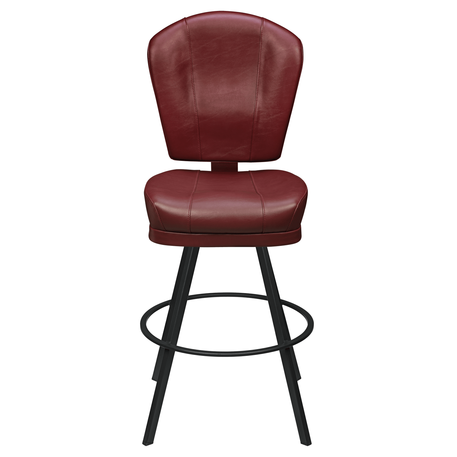 Lusso 3-Channel Premium Casino Bucket Bar Stool with Circular Frame