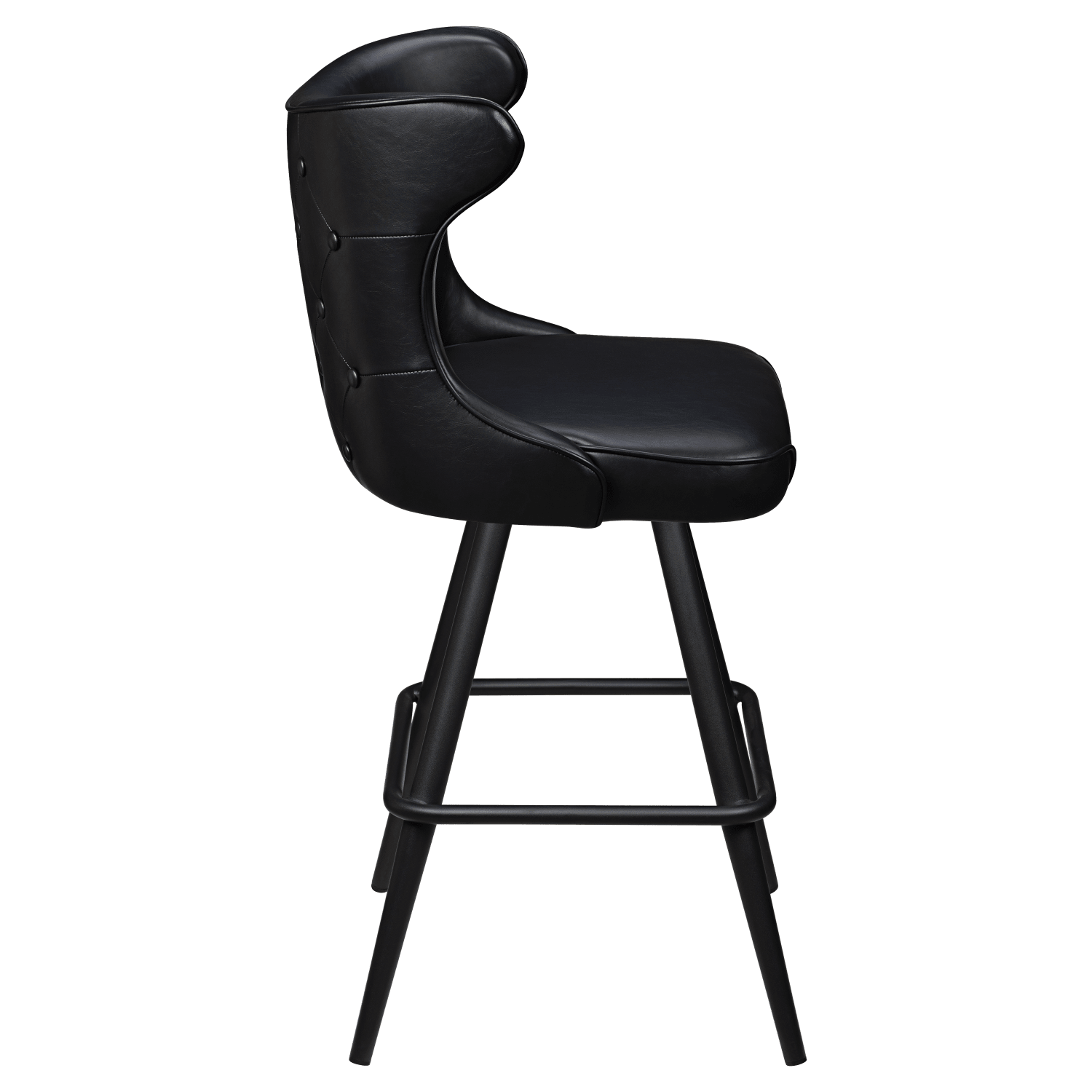 Darlo Premium Bucket Swivel Bar Stool with Square Frame