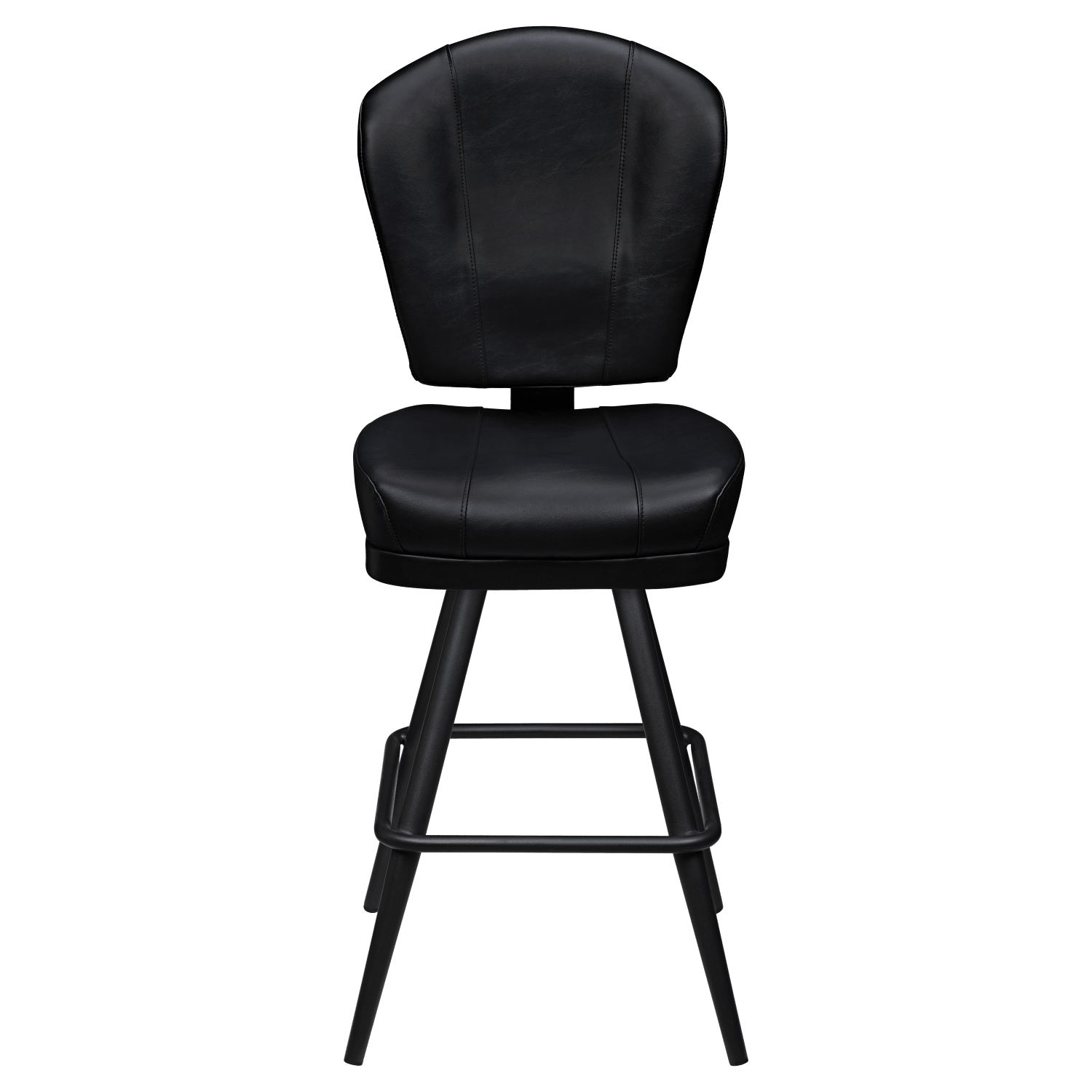 Lusso 3-Channel Premium Casino Bucket Bar Stool with Square Frame
