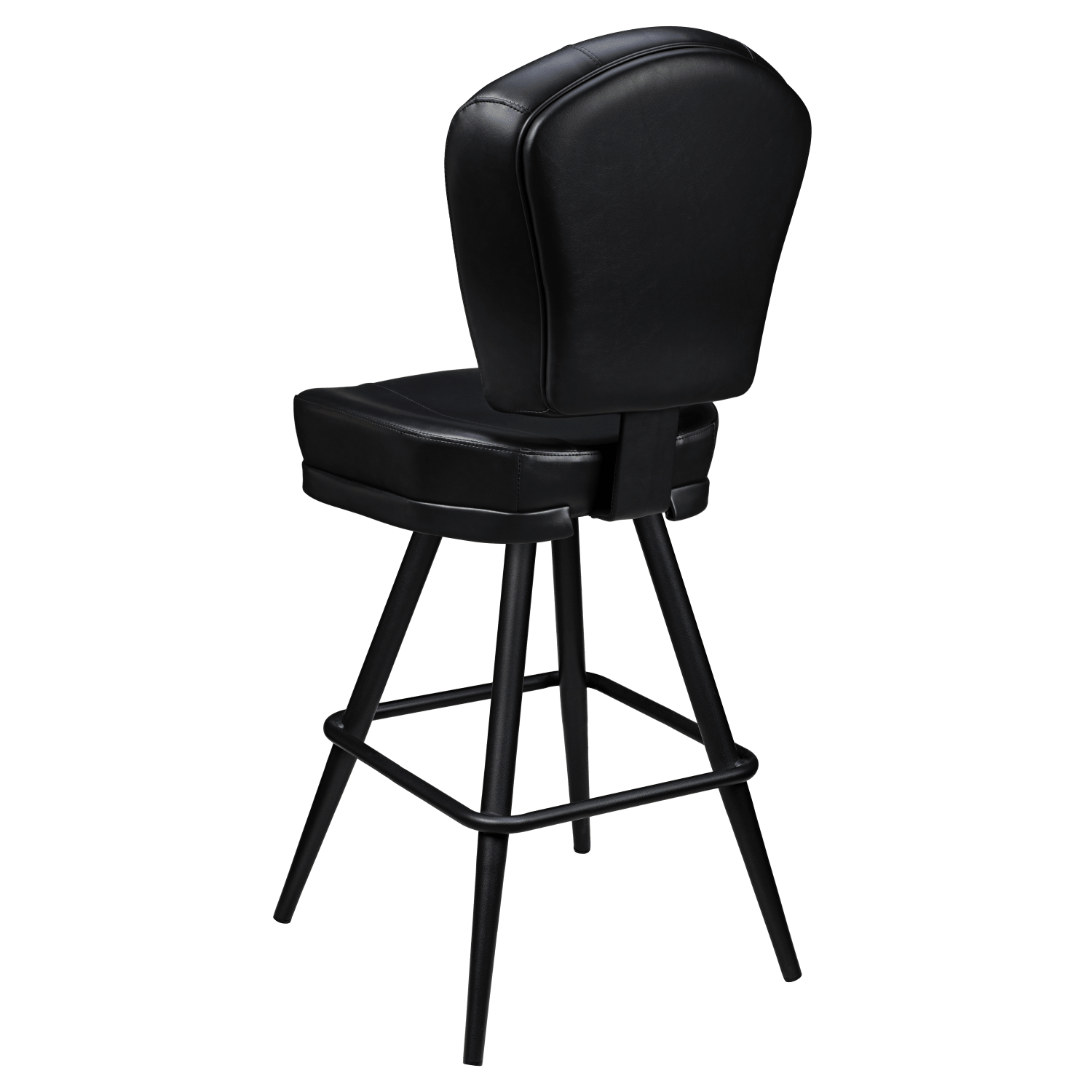 Lusso 3-Channel Premium Casino Bucket Bar Stool with Square Frame