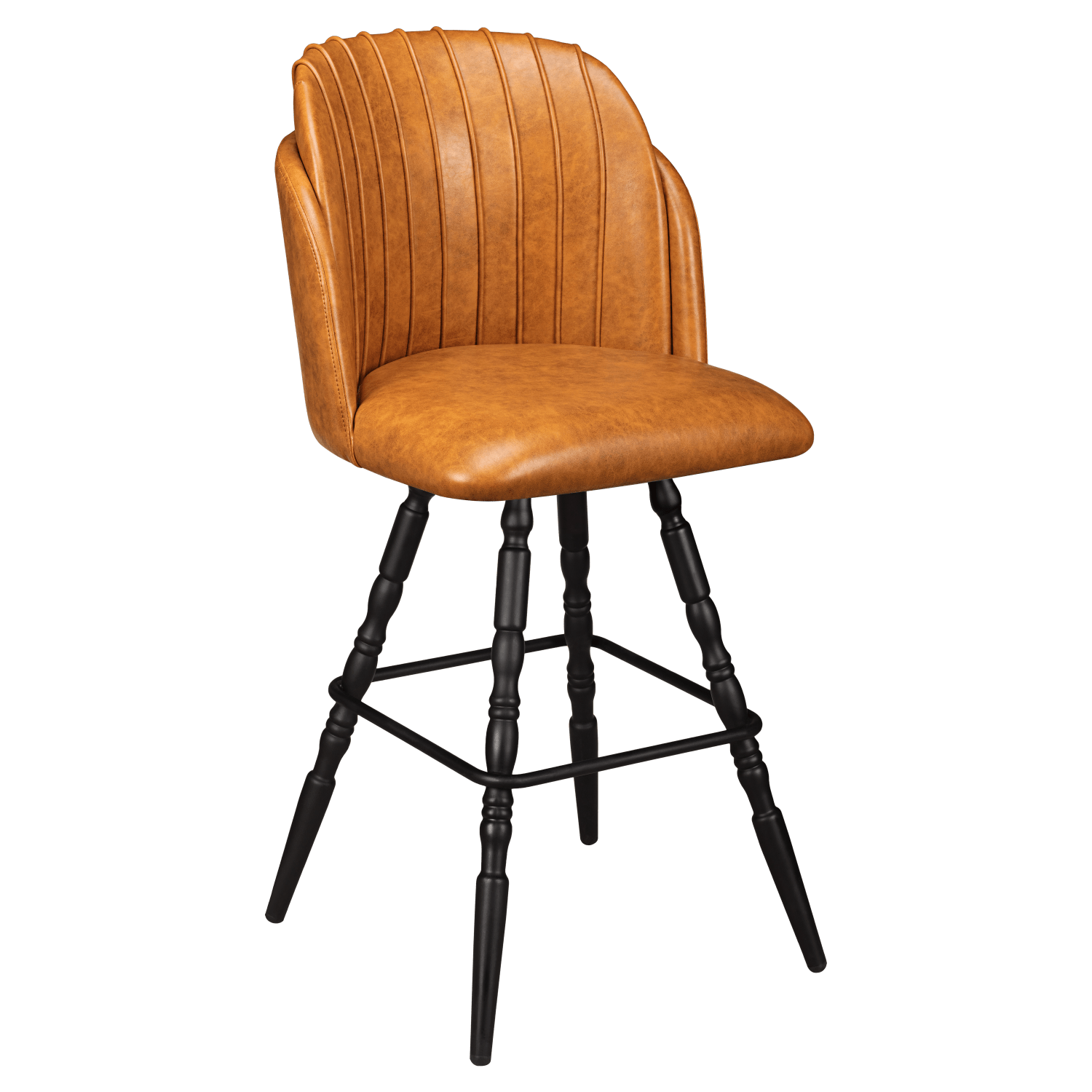 Premium Sooti Swivel Bar Stool with Vintage Frame - Bar Stools