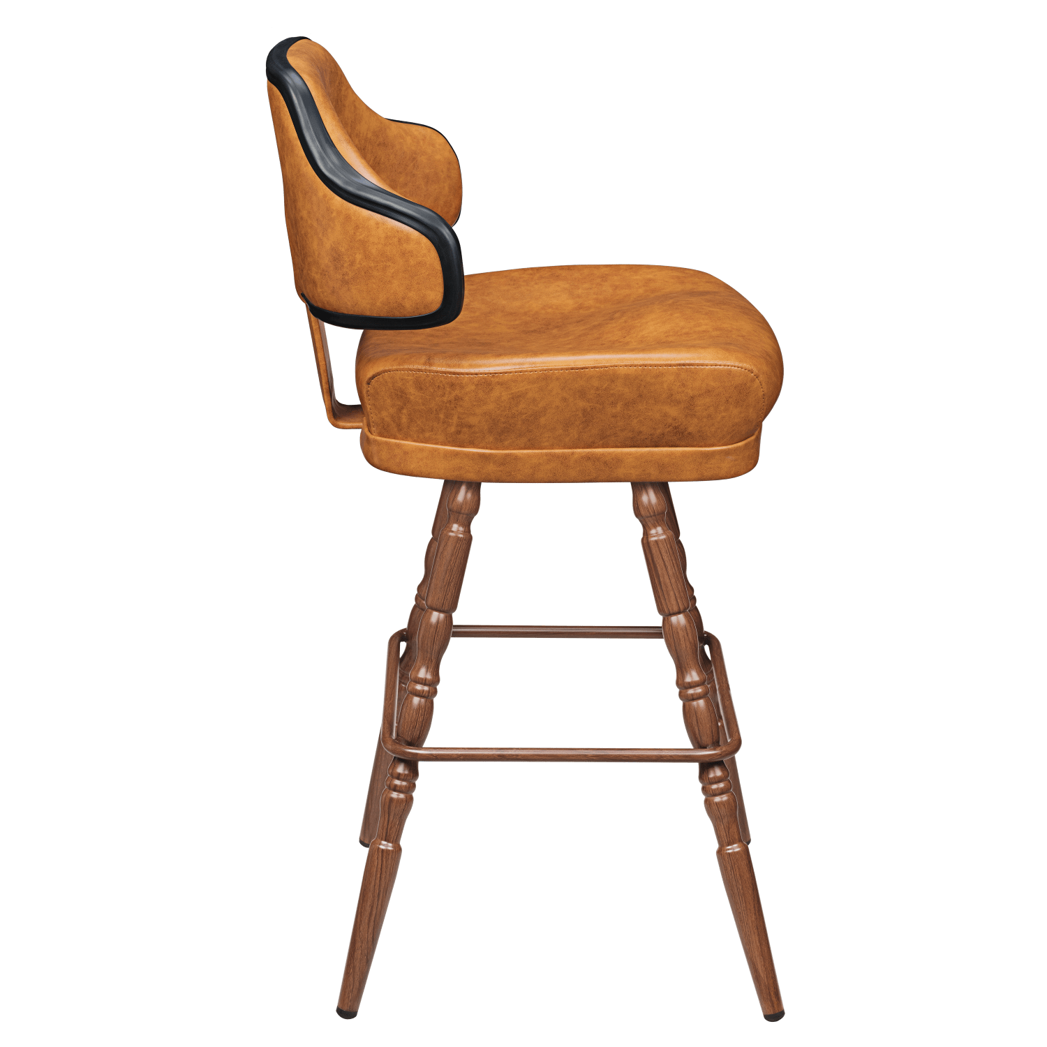 Gioco Premium Casino Bucket Bar Stool with Vintage Frame