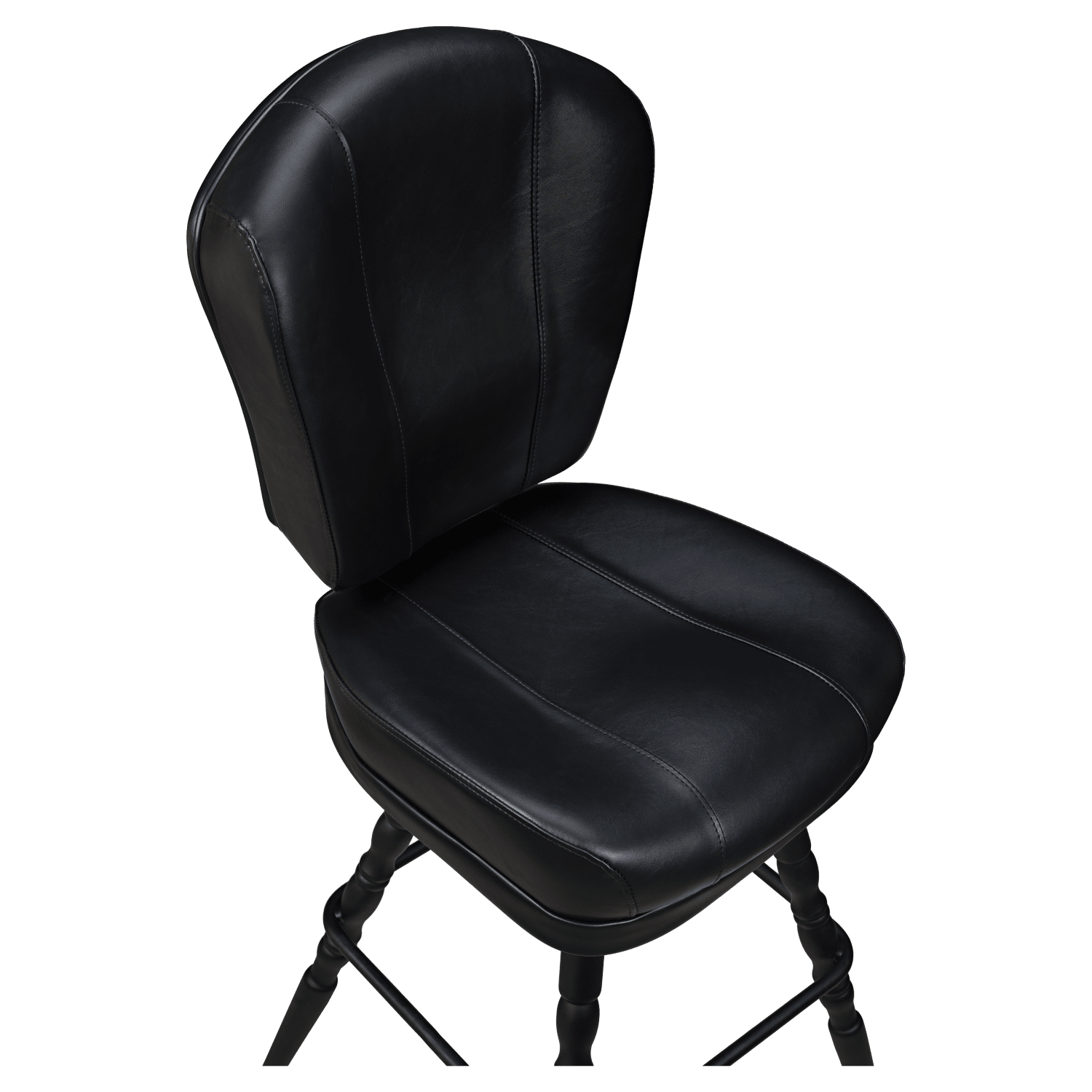 Lusso 3-Channel Premium Casino Bucket Bar Stool with Vintage Frame