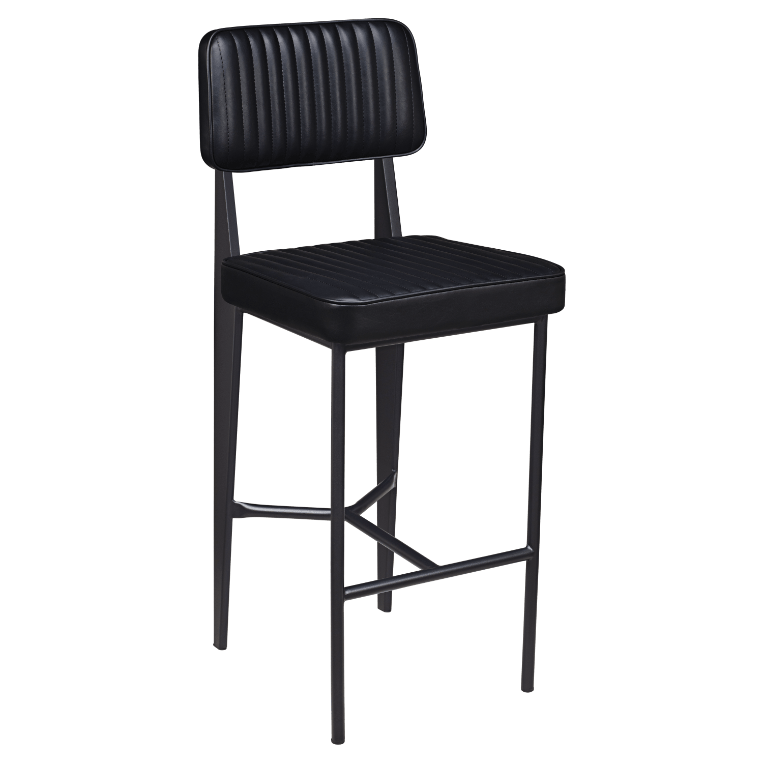 Leeds Padded Metal Bar Stool
