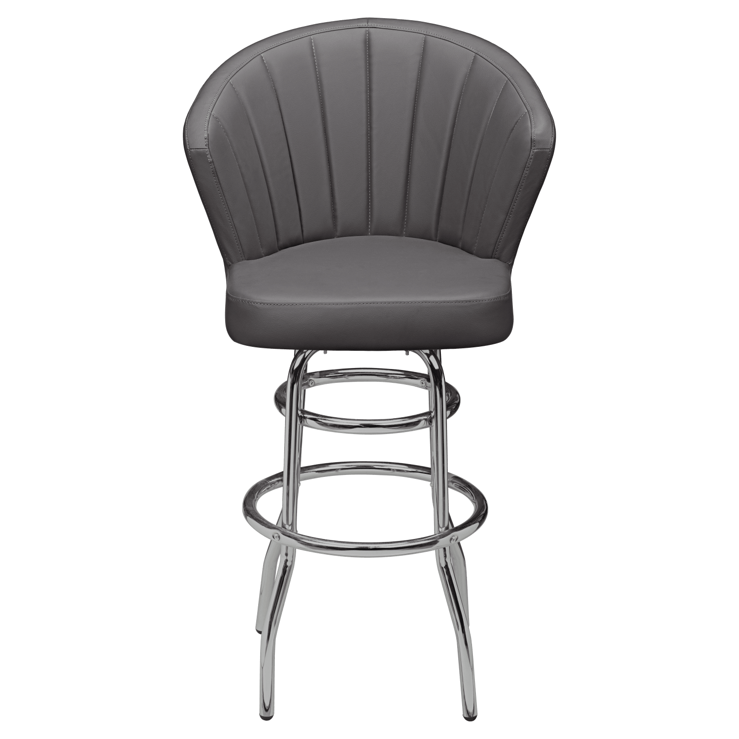 Premium Aria Swivel Bar Stool with Chrome Frame