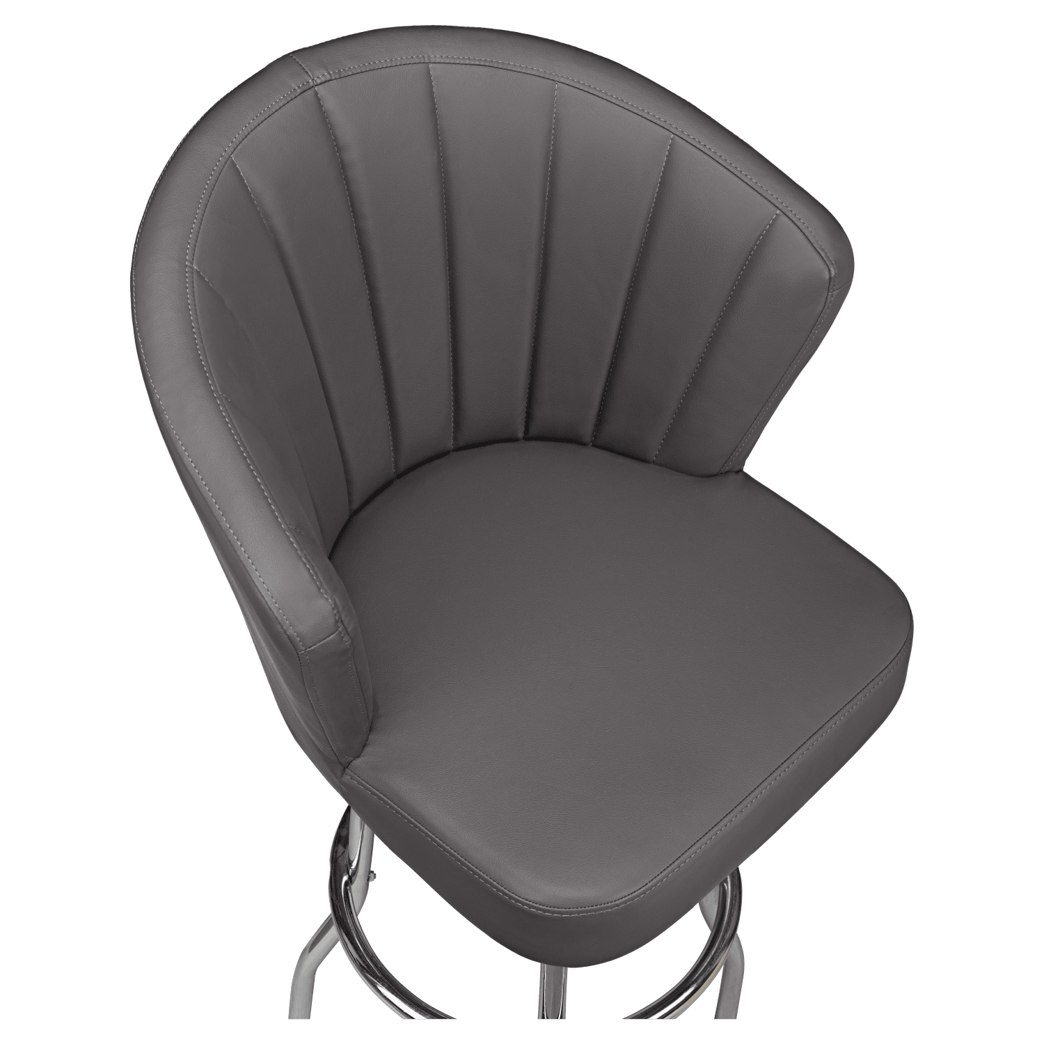 Premium Aria Swivel Bar Stool with Chrome Frame