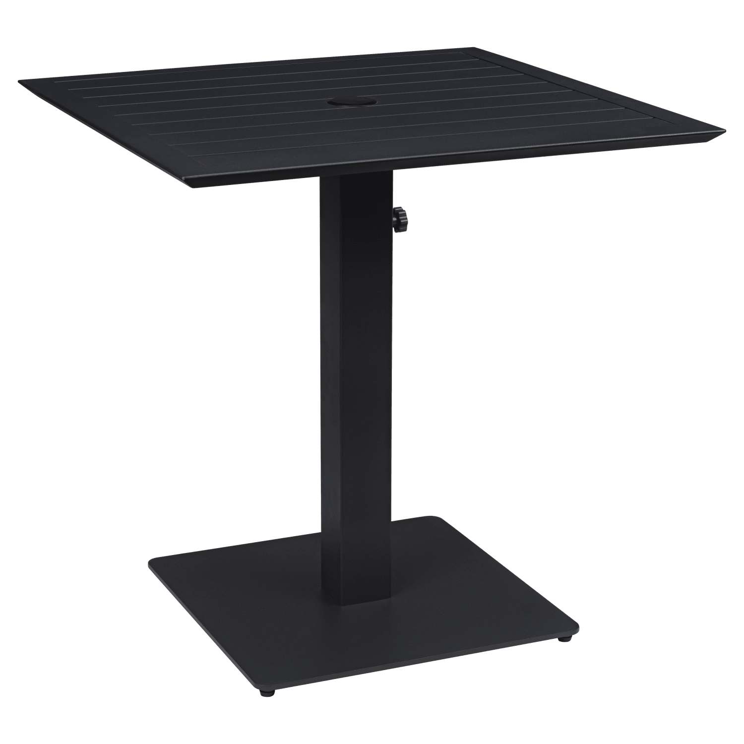 Ella Table Set in Black with Umbrella Base