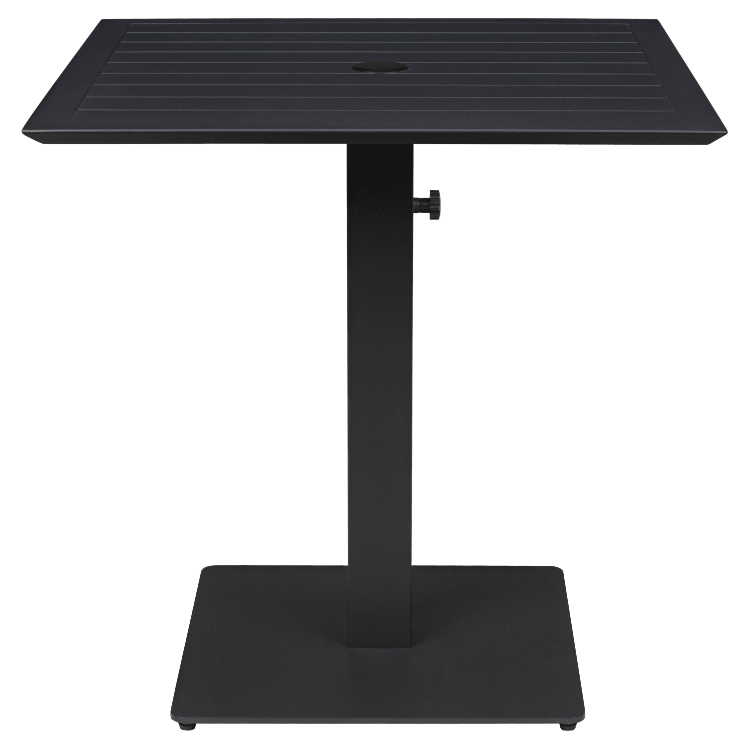 Ella Table Set in Black with Umbrella Base