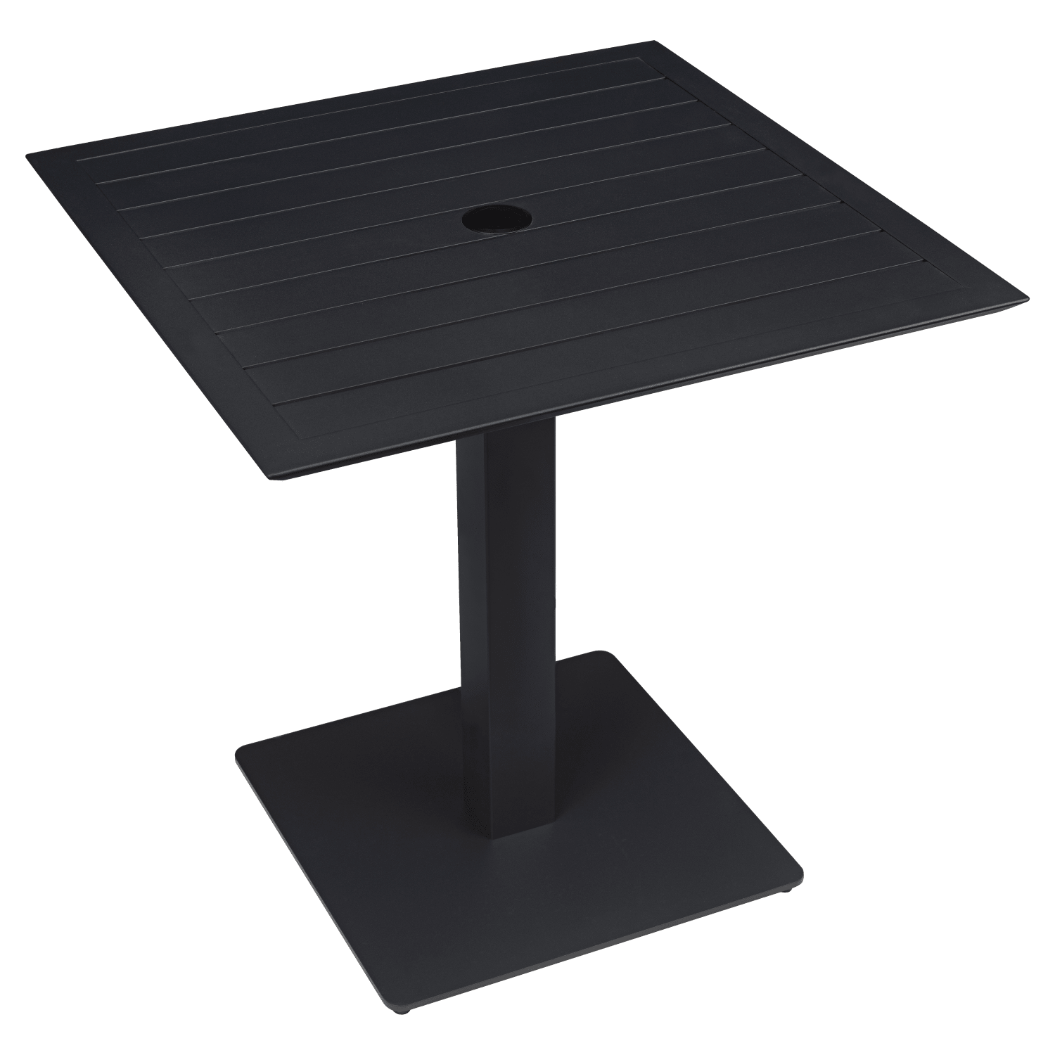 Ella Table Set in Black with Umbrella Base