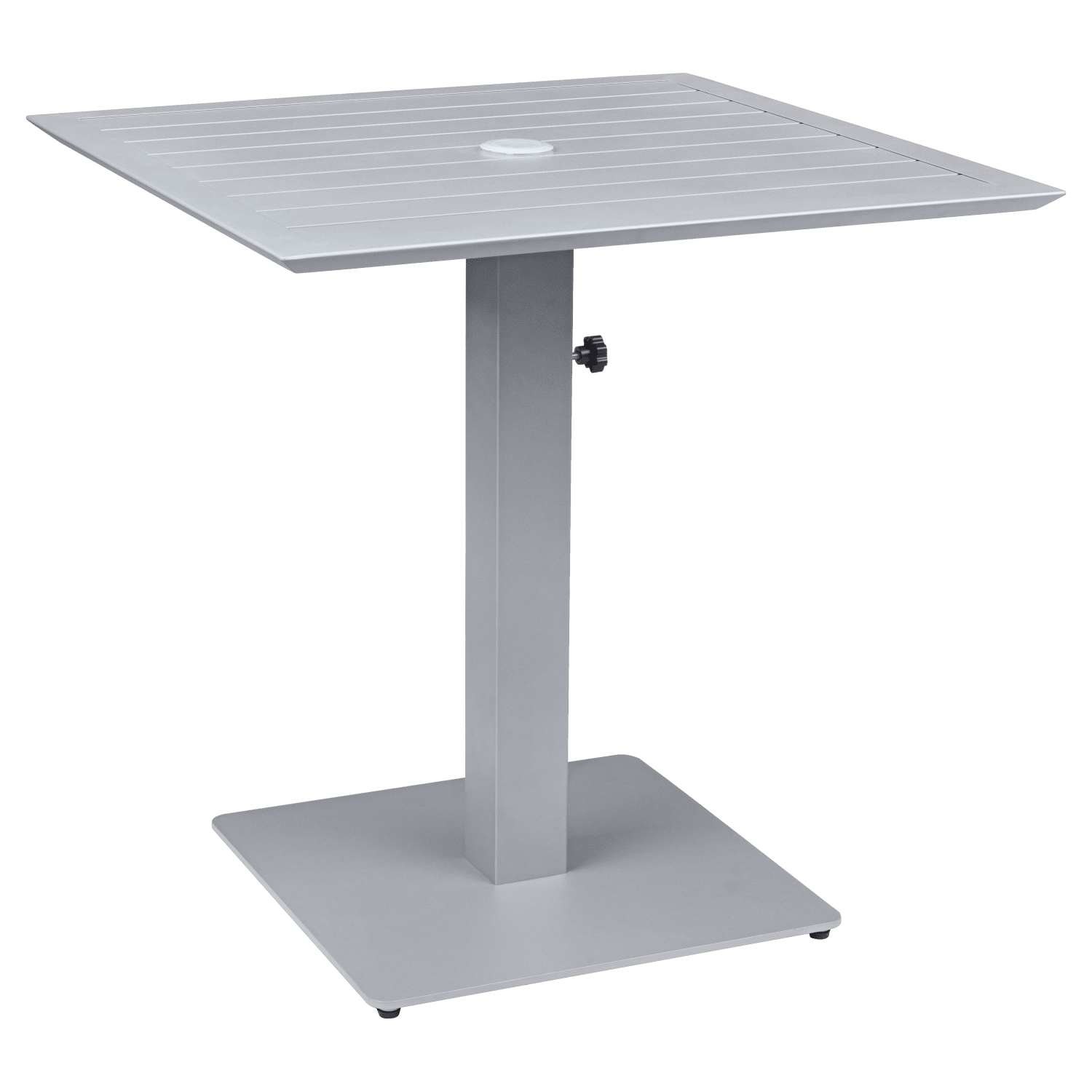 Ella Table Set in Titanium Gray with Umbrella Base