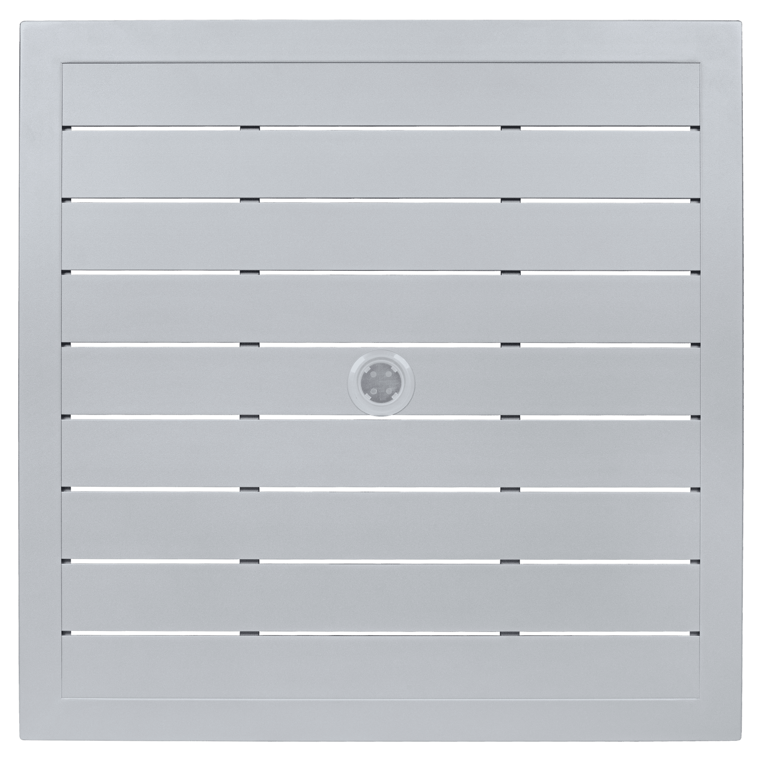 Ella Bar Table Set in Titanium Gray with Umbrella Base