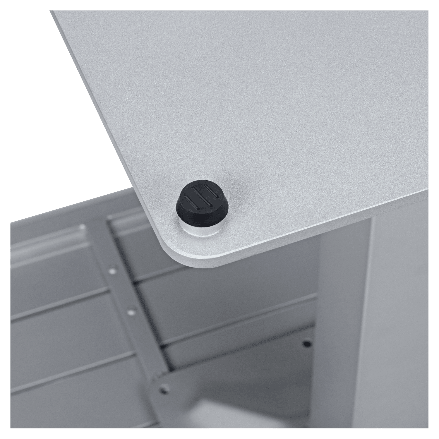 Ella Bar Table Set in Titanium Gray with Umbrella Base