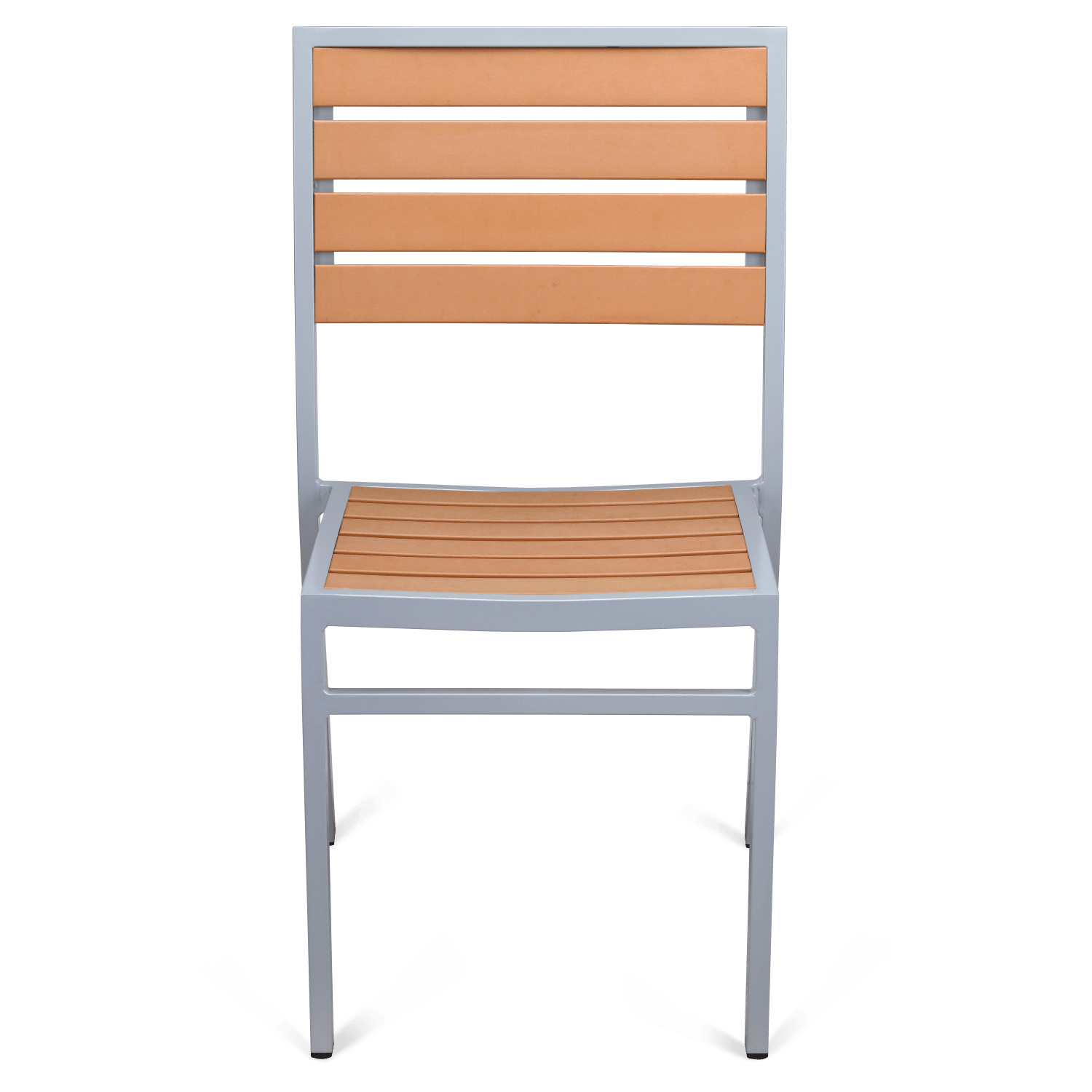 Set of Grey Heavy Duty Aluminum Side Chairs with Table