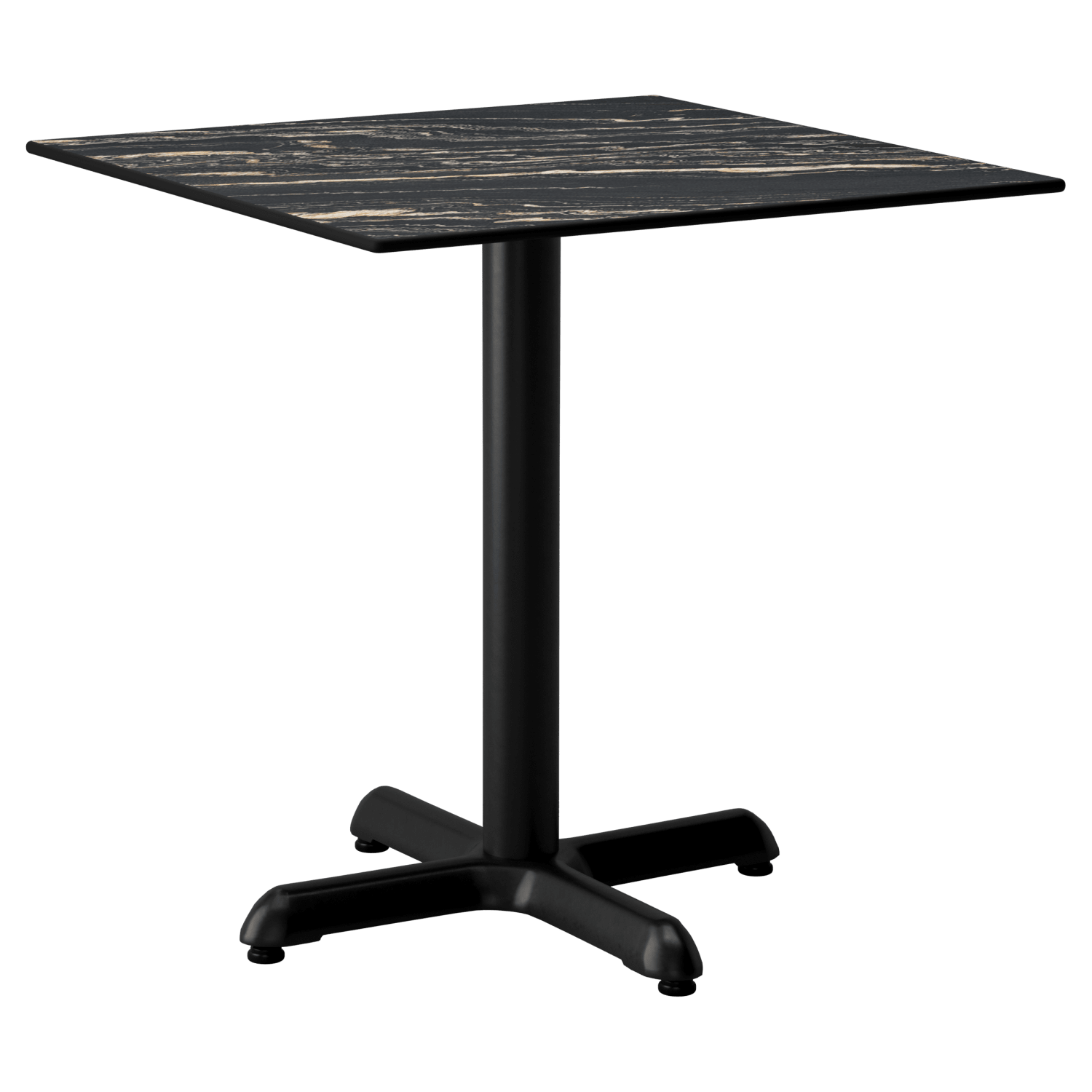 Midnight Marble Outdoor Resin Table Top with Phenolic Edge