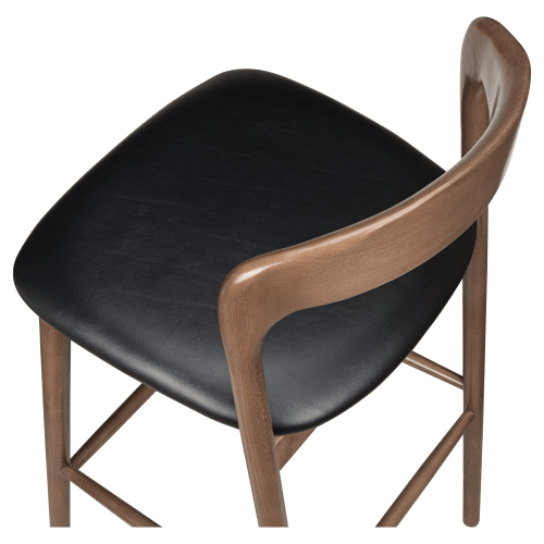 Premium Sigrid Wood Bar Stool