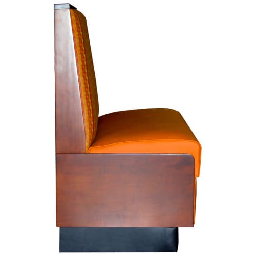 Wood Standard Booth with Padded Back