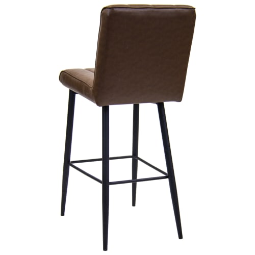 Erada Brown Vinyl Bar Stool