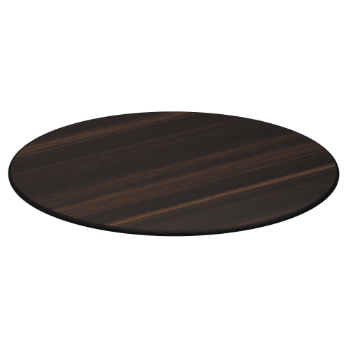Dark Walnut Heavy Duty Outdoor Resin Table Top with Phenolic Edge