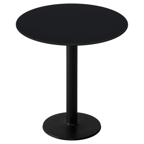 Black Outdoor Resin Table Top with Phenolic Edge