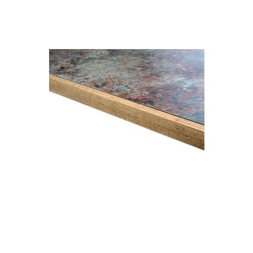 Laminate Overlay and Wood Edge