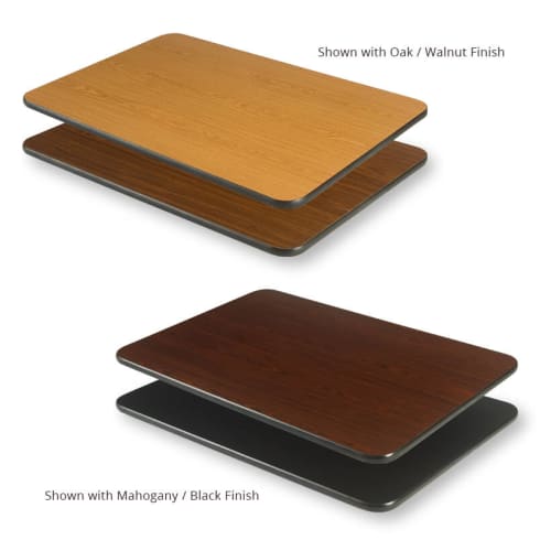 Reversible Table Tops - Round Square and Rectangle