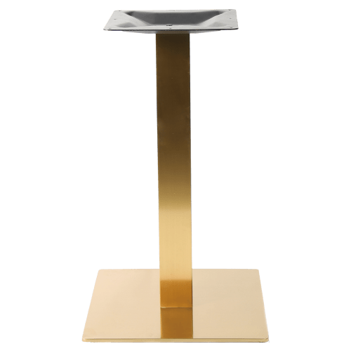 Gold Square Stainless Steel Table Base