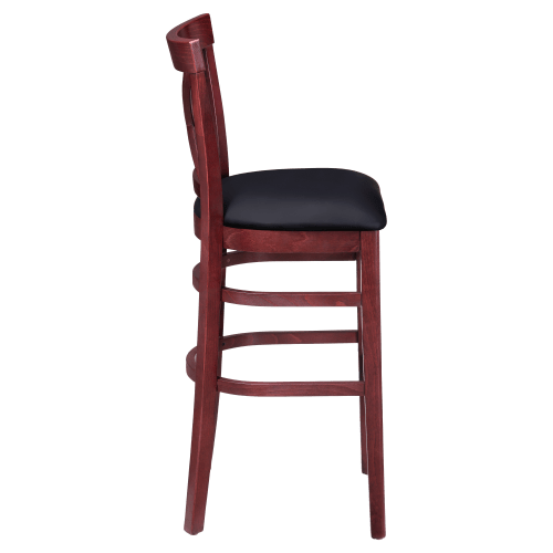 Premium Cross Back Wood Bar Stool