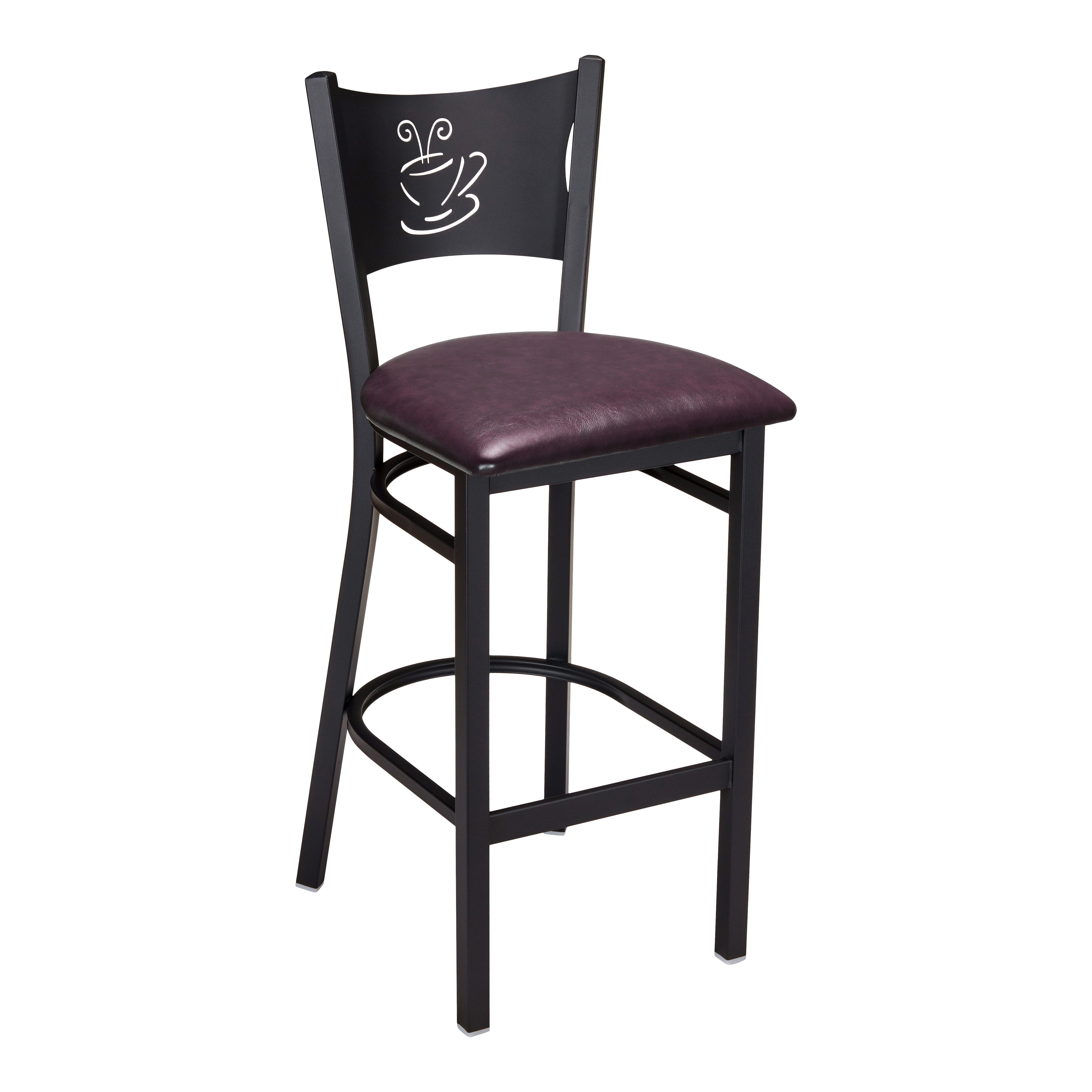Coffee Cup Metal Restaurant Bar Stool